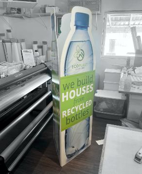 EcoPlast Solutions Freestanding Prism Bottle Sign - Ironjet